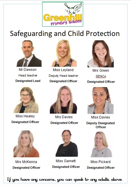Greenhill Primary School - Designated Safeguarding Leads